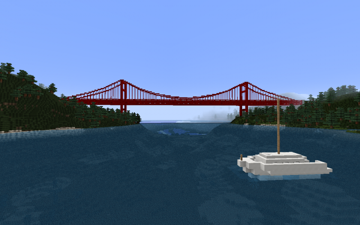 Golden Gate Bridge Minecraft Map