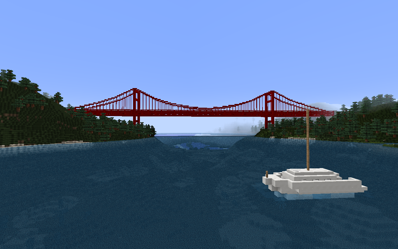 Golden Gate Bridge Minecraft Map