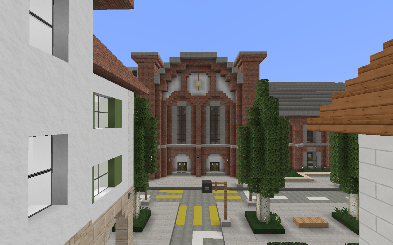 Newtown central station with underground and bus station Minecraft Map