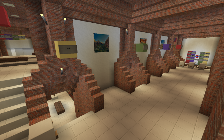 Newtown central station with underground and bus station Minecraft Map