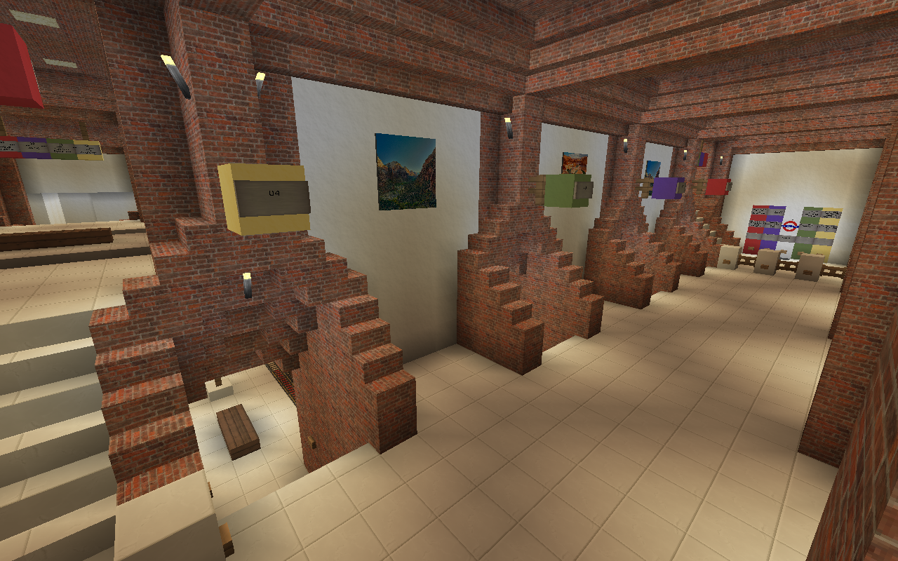 Newtown central station with underground and bus station Minecraft Map