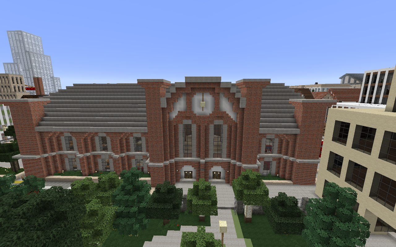 Newtown central station with underground and bus station Minecraft Map