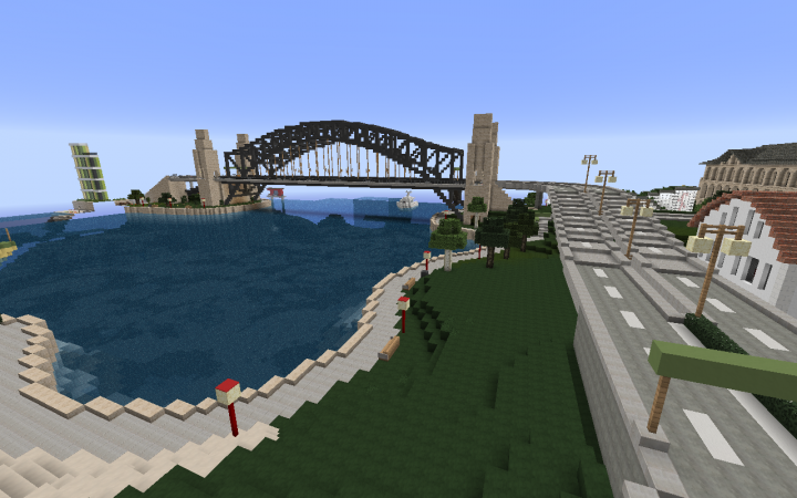 Sydney Harbour Bridge Minecraft Map