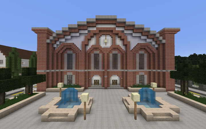 Newtown central station with underground and bus station Minecraft Map