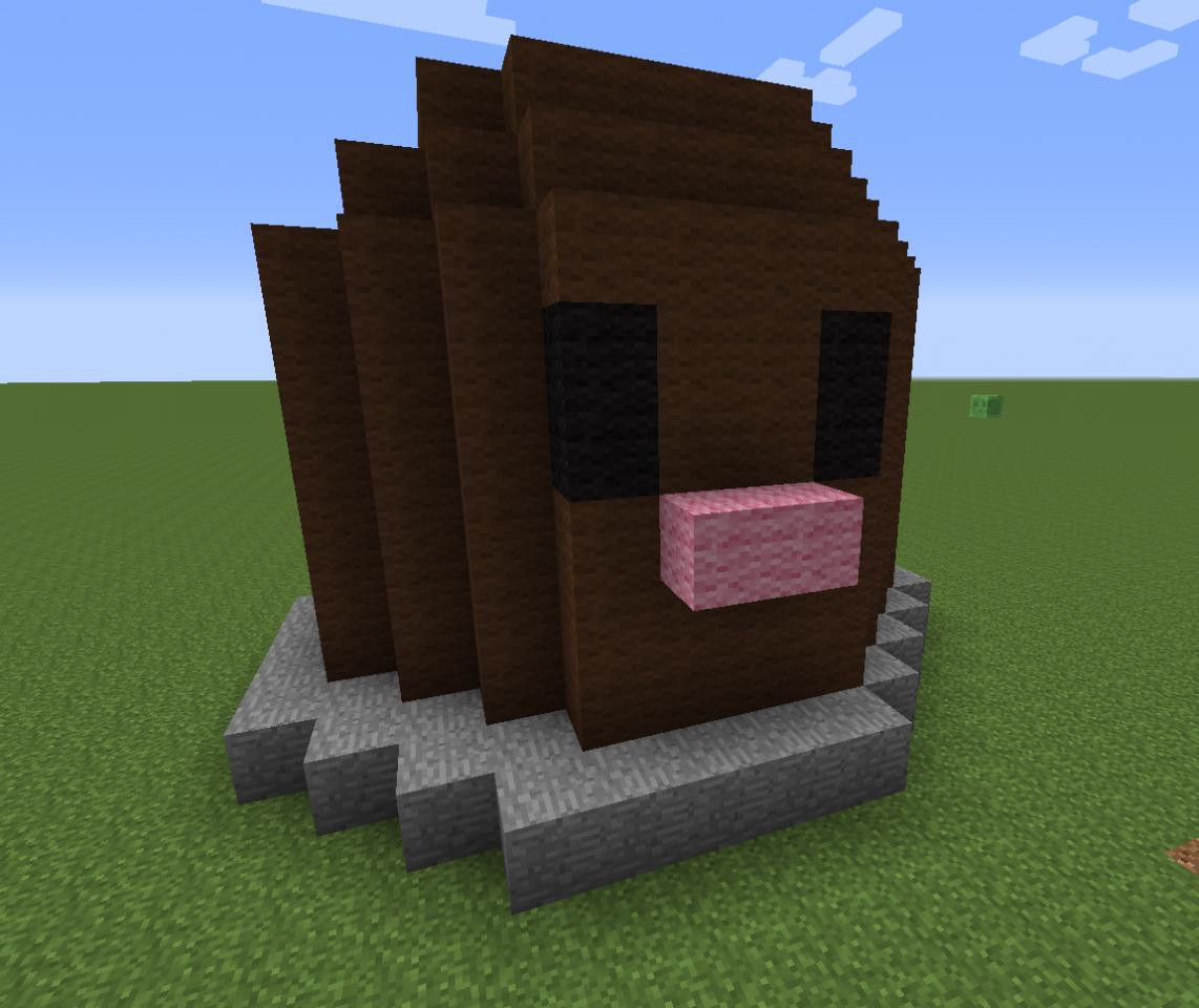 Small Diglett Statue Minecraft Project