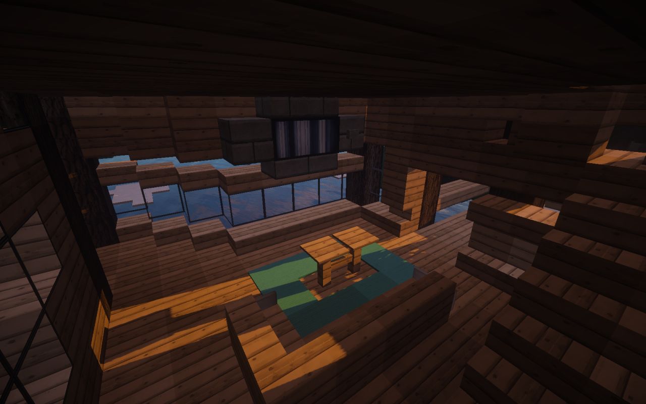 Wooden House In River Minecraft Map