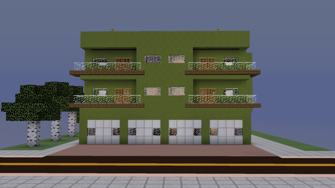 Mid Century Modern, Oak Ridge Apartments Minecraft Map
