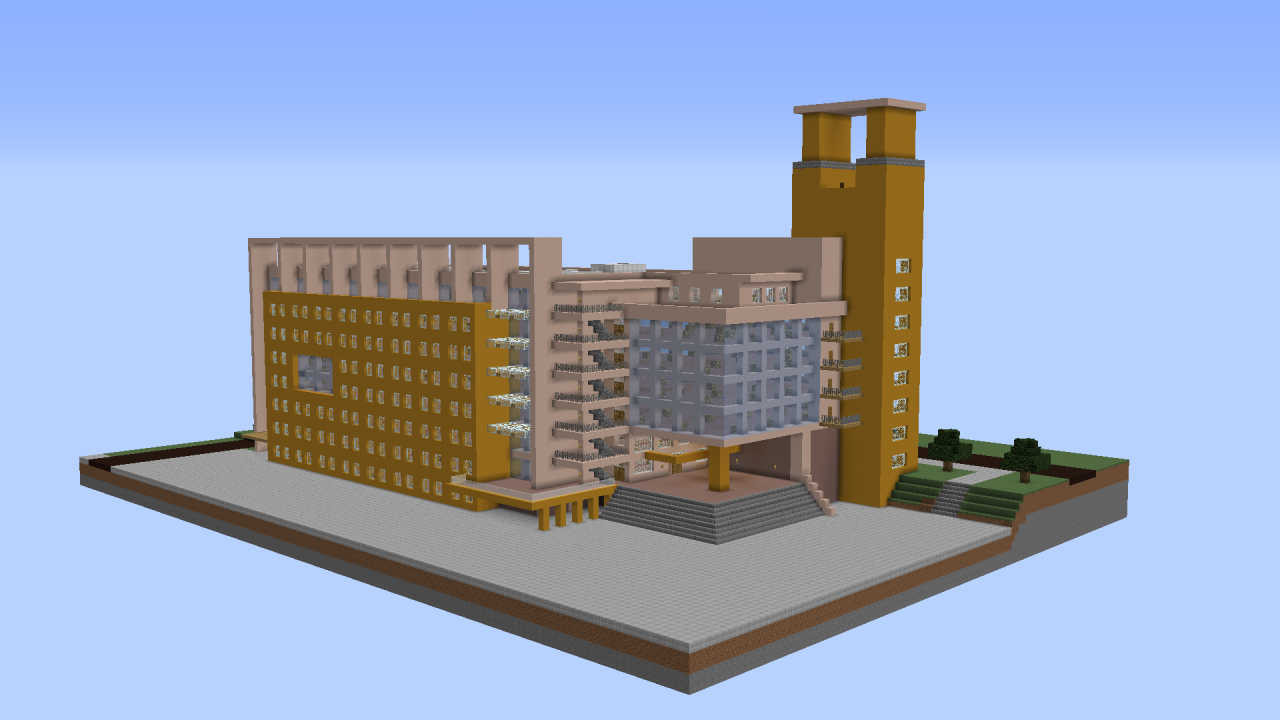 RoyalRed94'S Realistic Modern Office Building (Facade) Minecraft Map