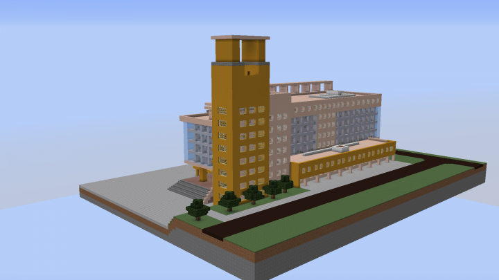 RoyalRed94'S Realistic Modern Office Building (Facade) Minecraft Map