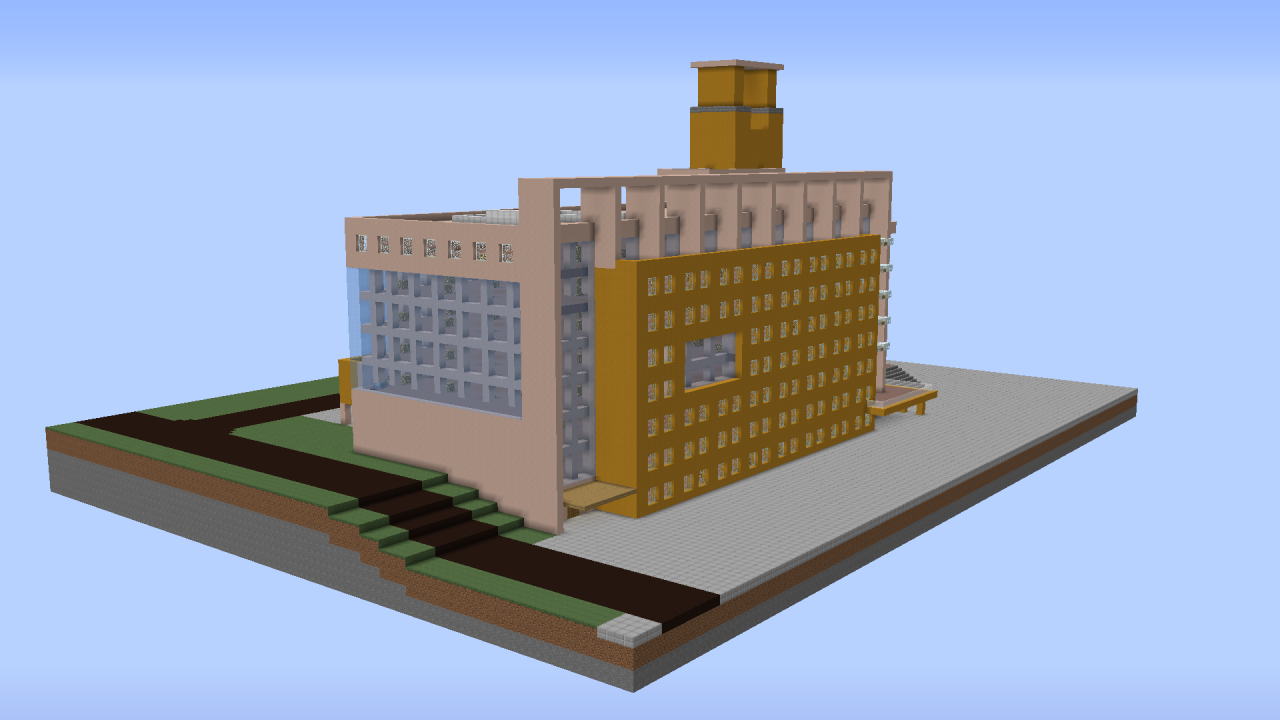 RoyalRed94'S Realistic Modern Office Building (Facade) Minecraft Map