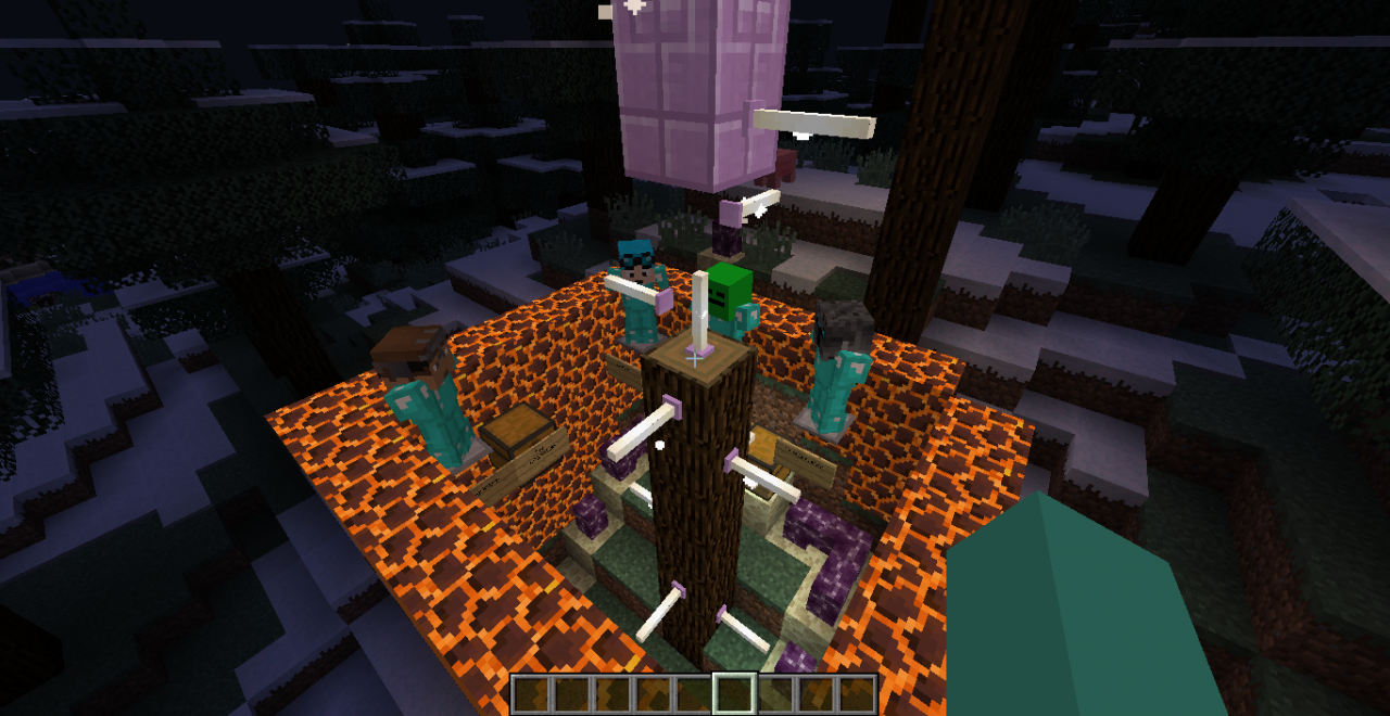 End Rod Spiral Parkour Minecraft Map