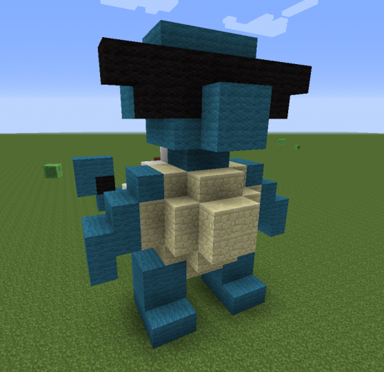 Small Squirtle Statue Minecraft Map