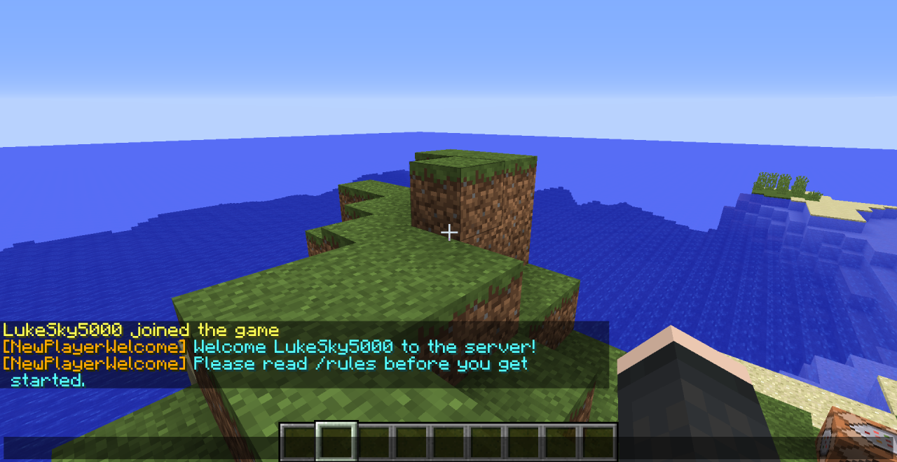 New Player Welcome [1.13-1.9.X] Minecraft Mod