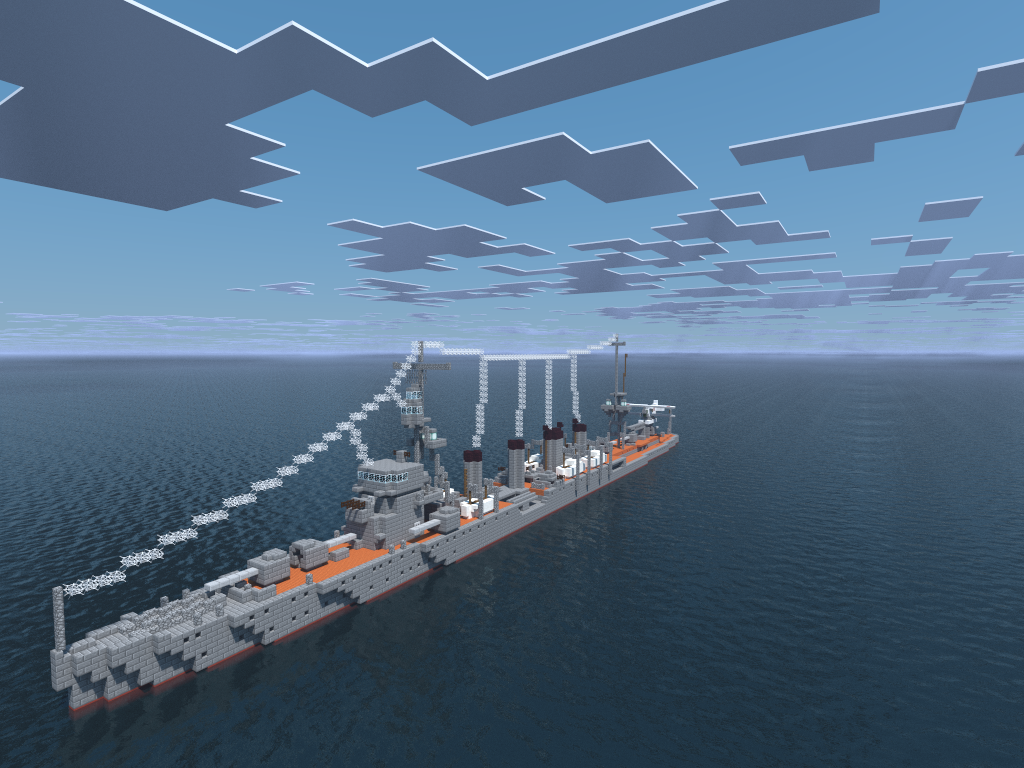 IJN - Light Cruiser Sendai Minecraft Map