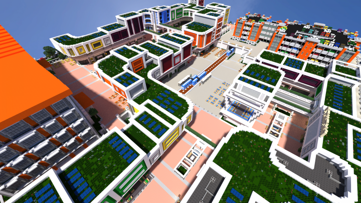Symount City: Open-air shopping mall Minecraft Project