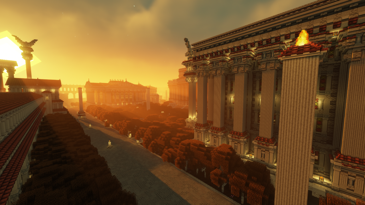 City of Thenithria (Government Quarter and Archival Square) Minecraft Map