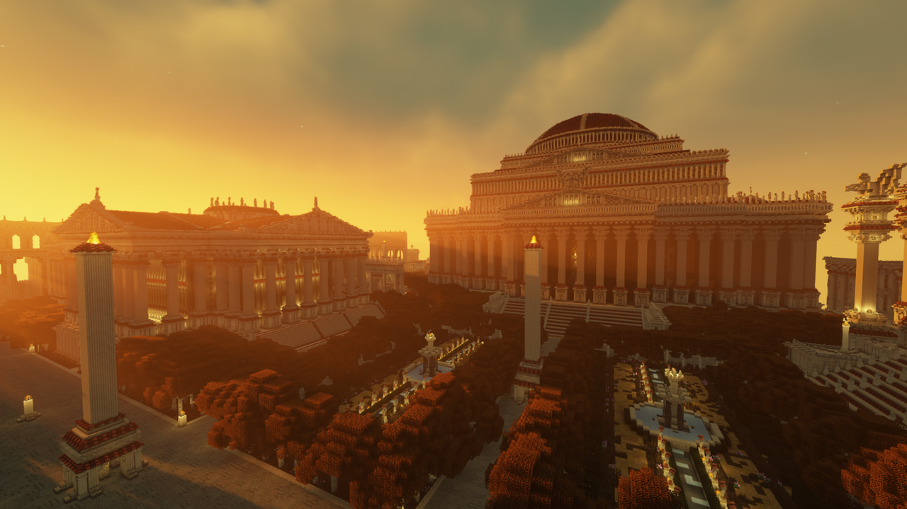 City of Thenithria (Government Quarter and Archival Square) Minecraft Map