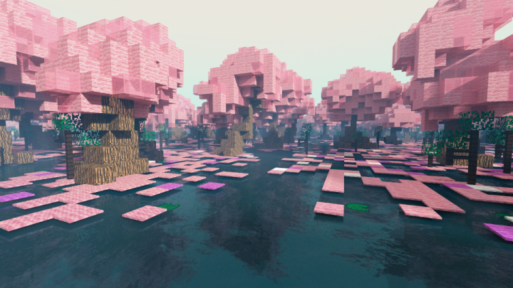 Ethereal Flow - 2k x 2k Multibiome Custom Terrain - 360 Panorama Minecraft Map