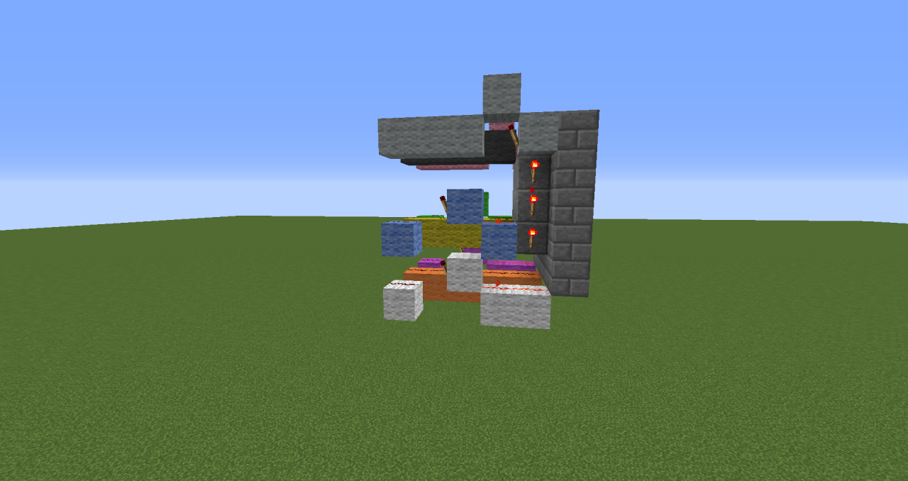 3x3 Redstone Keypad Minecraft Map