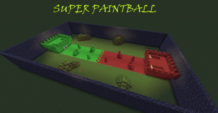 SUPER PAINTBALL (vanilla minecraft) for 1.10.2 Minecraft Map