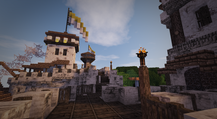 Let's Show Minecraft - Town Wall - Stadtmauer Minecraft Map