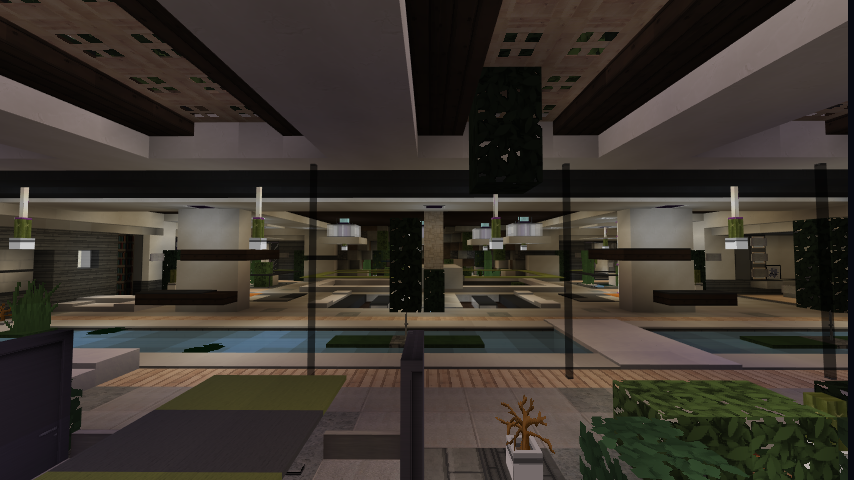 Modern cliffside house Minecraft Map