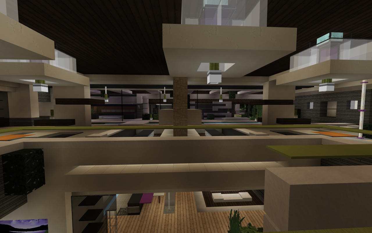 Modern cliffside house Minecraft Map
