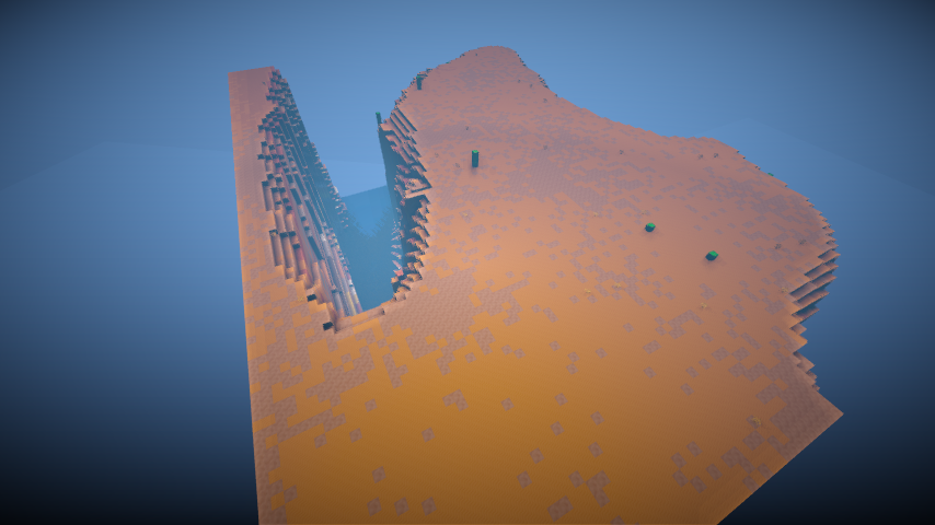 Grand Mesa Plateau 128x128 Minecraft Map