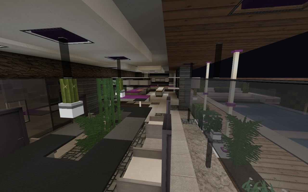 Modern cliffside house Minecraft Map