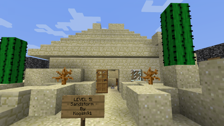 Find The Button: 11 Levels Minecraft Map