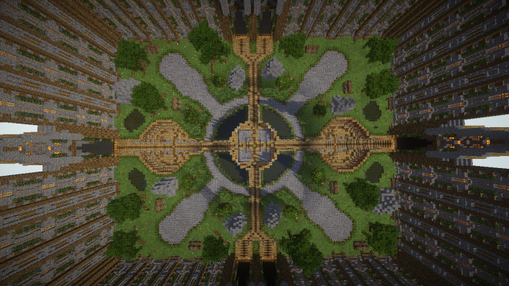 Medieval Hub with 6 Portals Minecraft Map