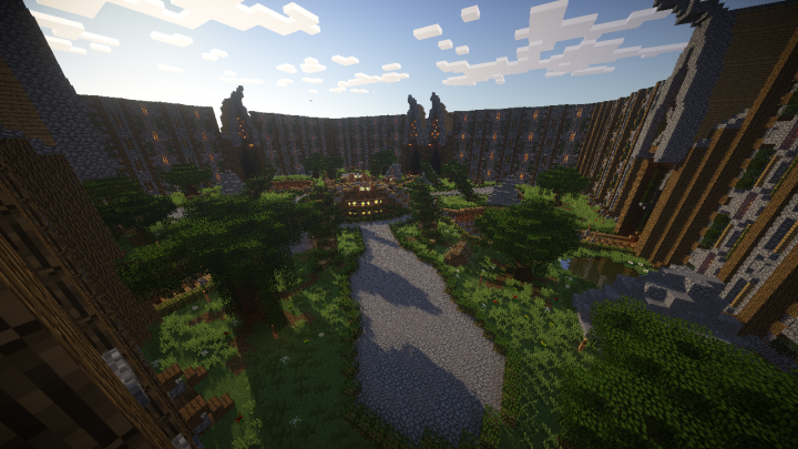 Medieval Hub with 6 Portals Minecraft Map