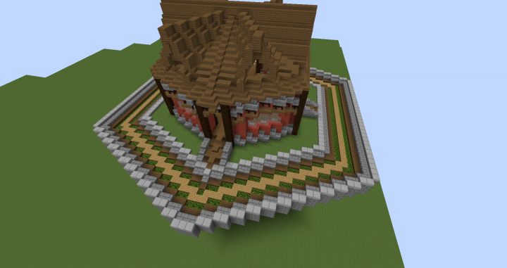 Hexagonal House (Shell only) + Plot Minecraft Map