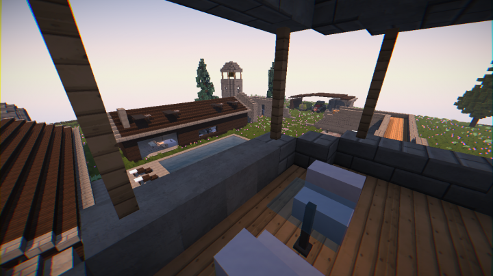 modern farm house Minecraft Map