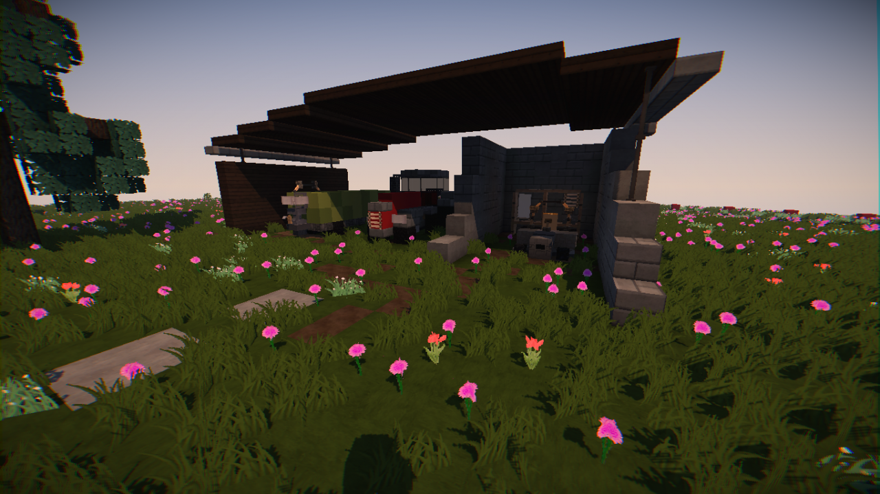 modern farm house Minecraft Map