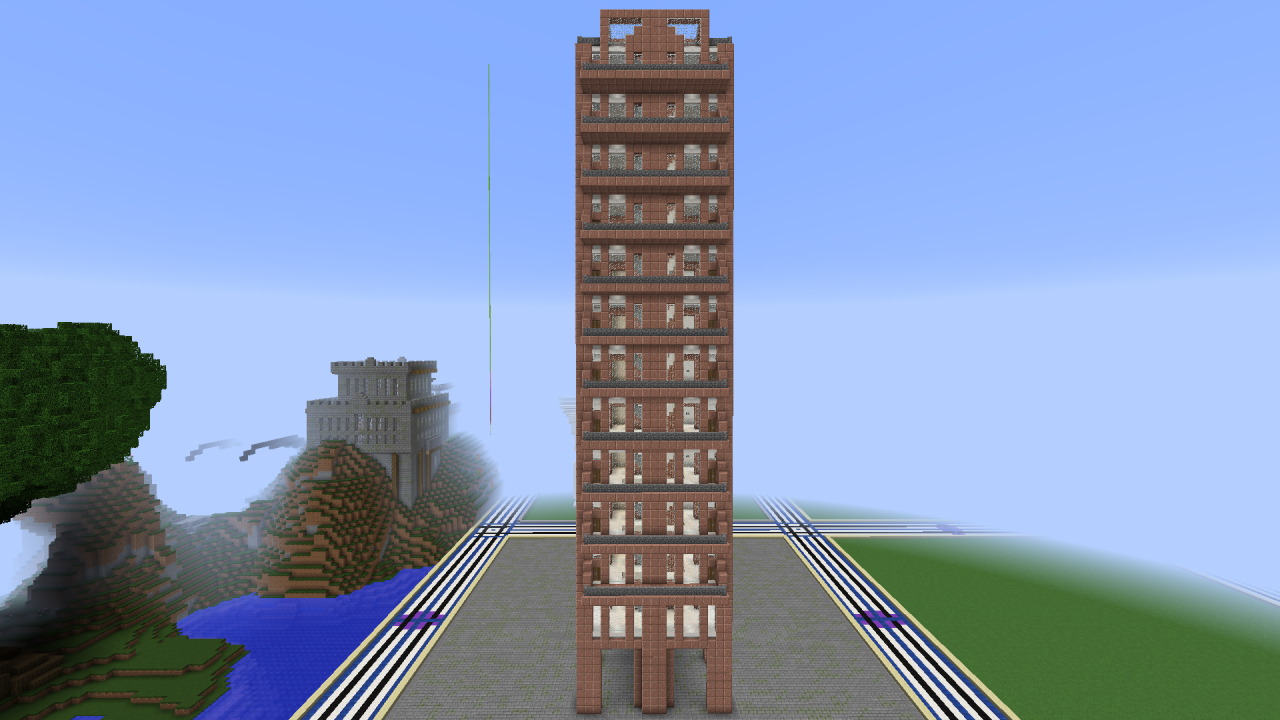 12 Story Highrise Apartment Building Minecraft Map