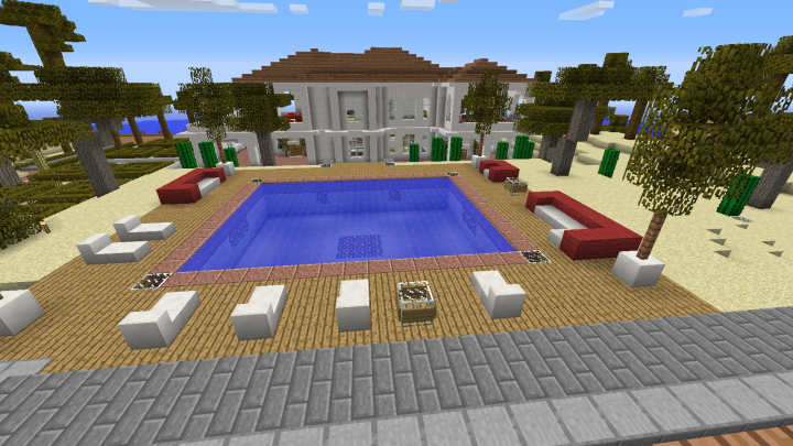 Mediterranean Mansion. Camino Real (Spanish Style Base) Minecraft Map