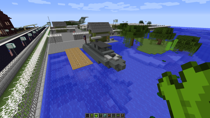 Military Air Base with Aircraft and cars - airport Minecraft Map