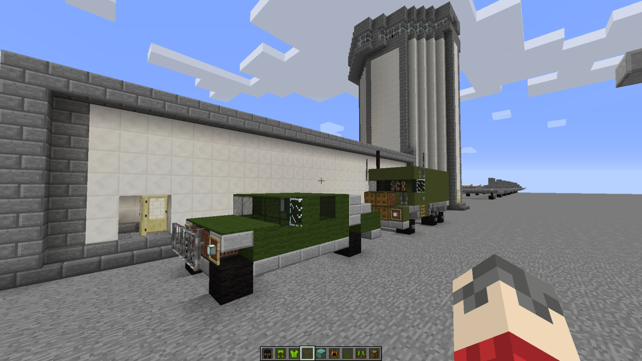 Military Air Base with Aircraft and cars - airport Minecraft Map