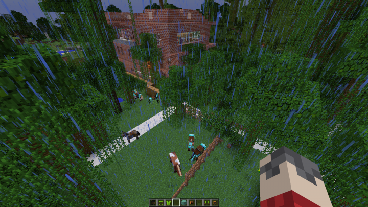 Town with countryside. Minecraft Map