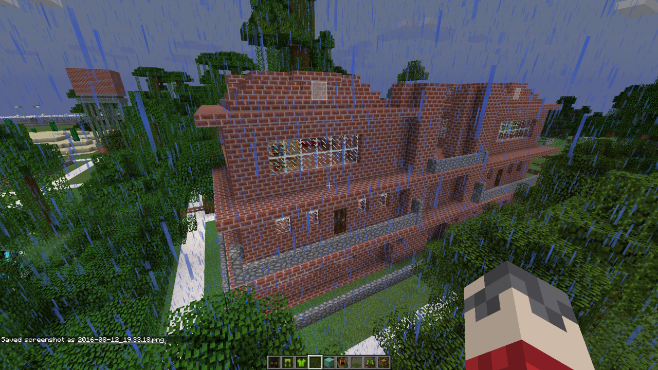 Town with countryside. Minecraft Map