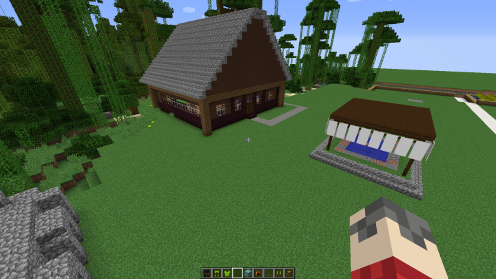 Town with countryside. Minecraft Map
