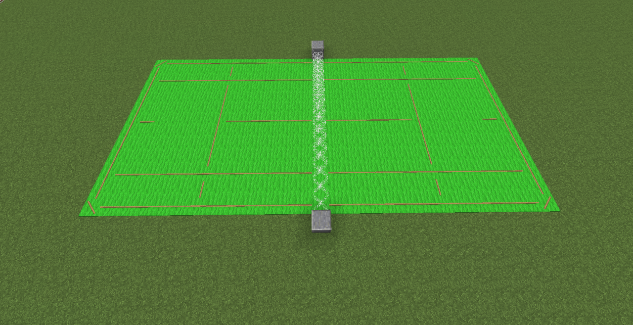 Simple Tennis Court Minecraft Project