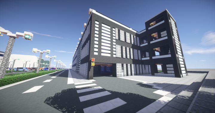 Modern Parking block Minecraft Project