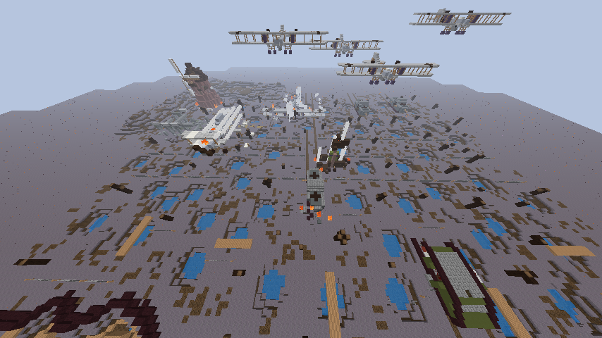 World War 1 Trench Scene Minecraft Map