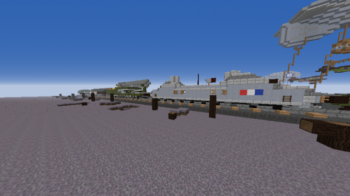 World War 1 Trench Scene Minecraft Map