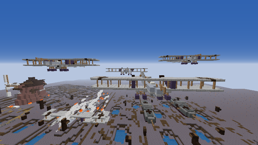 World War 1 Trench Scene Minecraft Map