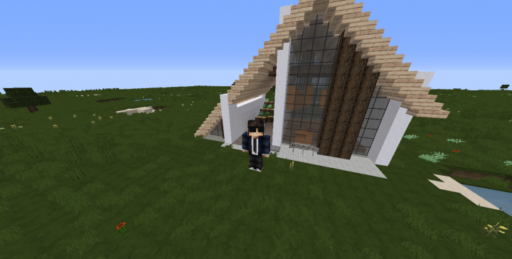 Modern House - A frame house Minecraft Map