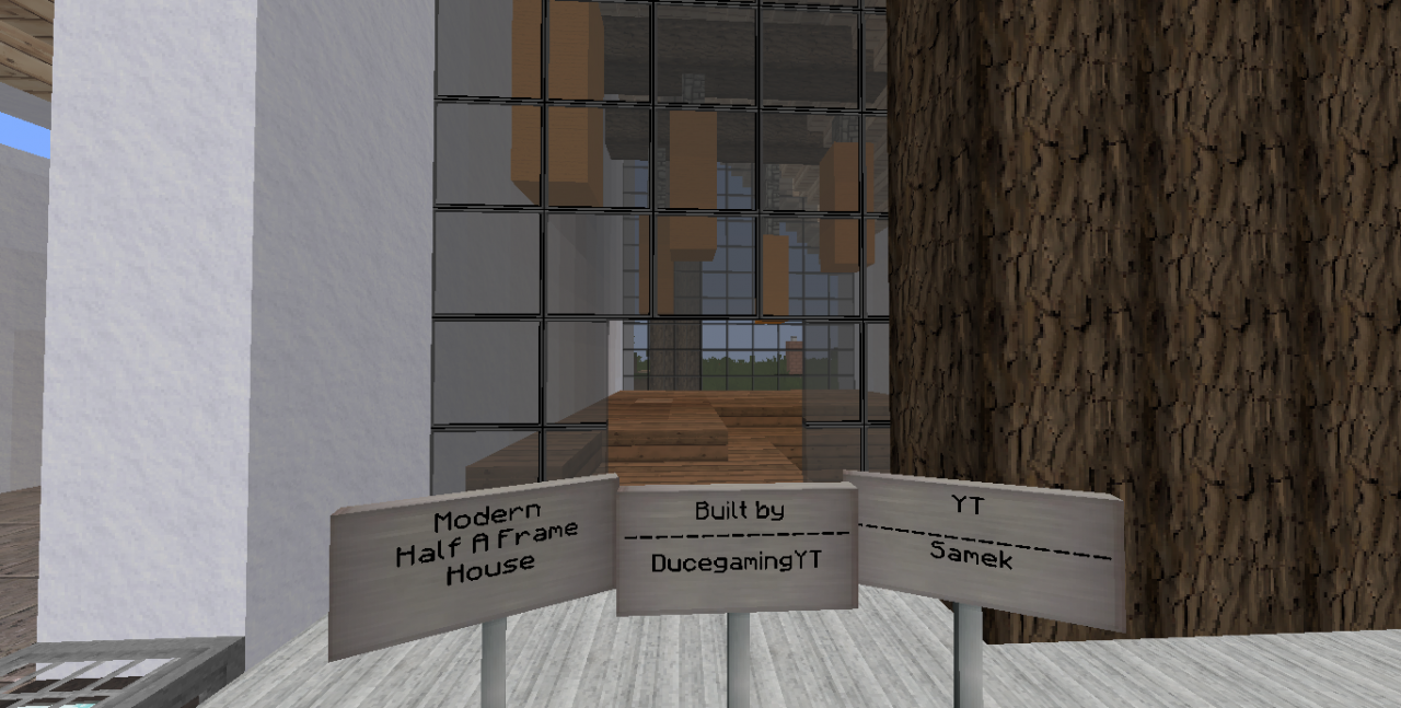 Modern House - A frame house Minecraft Map