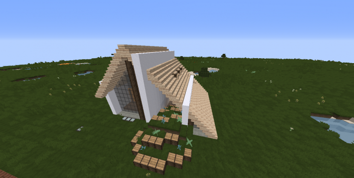 Modern House - A frame house Minecraft Map